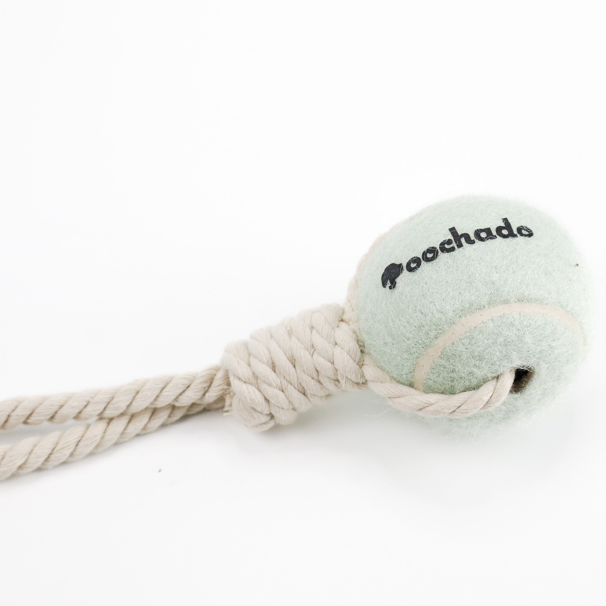 Teal Rope Tennis Ball | Poochado